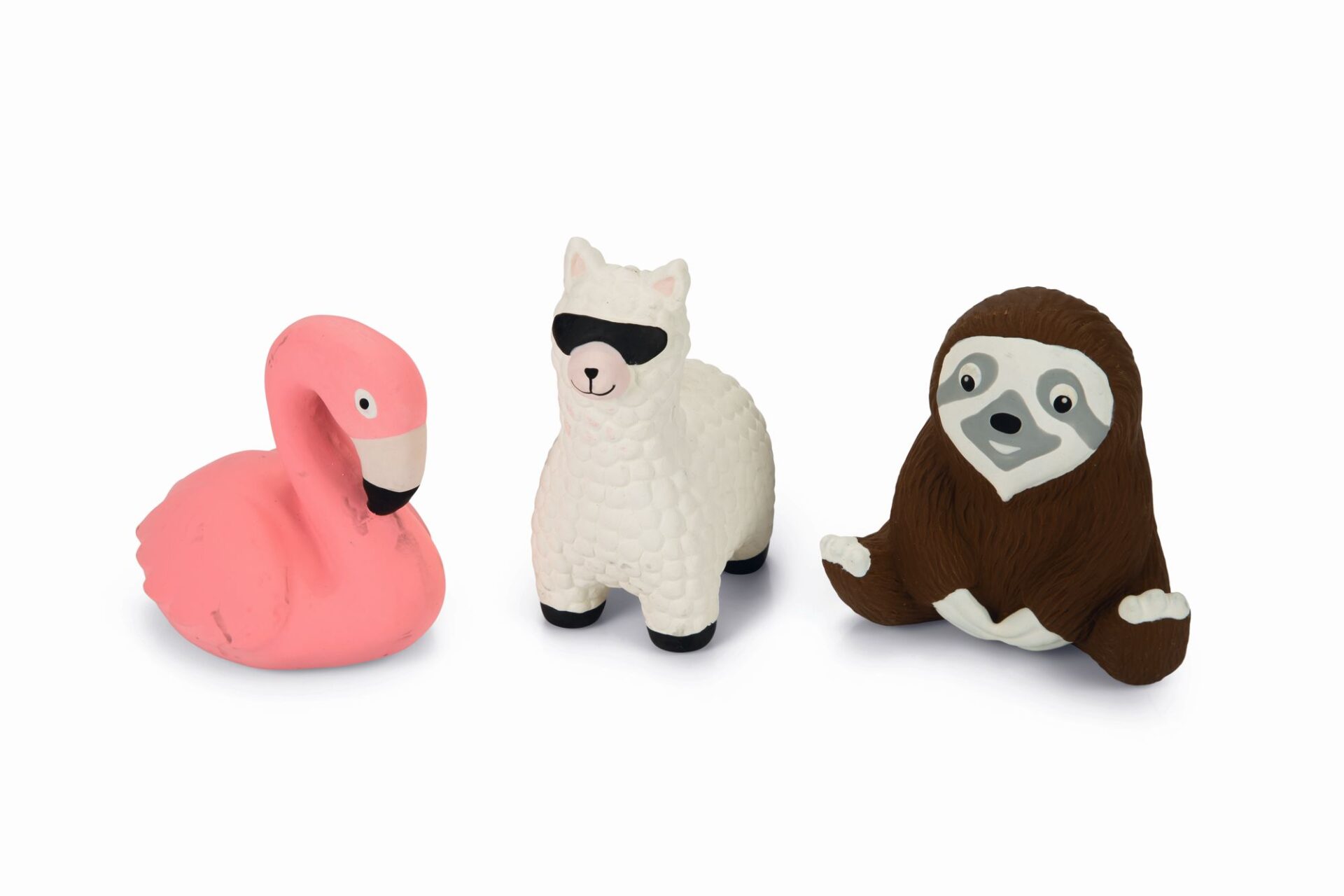 Beeztees lateks igračka za pse - lenjivac, lama i flamingo - Noa Pet World
